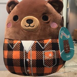 Squishmallows | Toys | Squishmallows Omar The Bear Plush Toy Brown And ...
